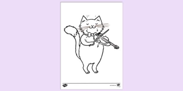 FREE! - Funny Cat Colouring Sheet | Colouring Sheets