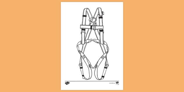 FREE! - Safety Harness Colouring | Colouring Sheet