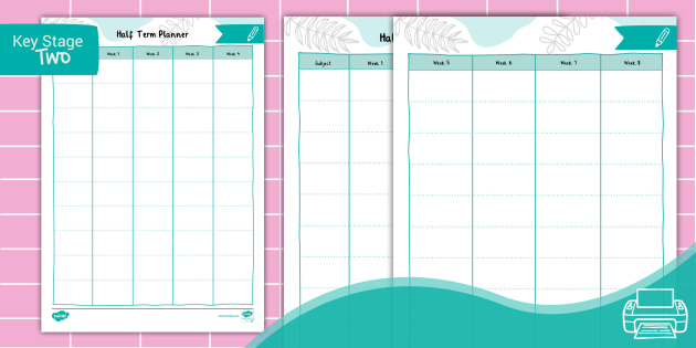 * NEW * KS2 | Half Term Planner | Teacher Planner