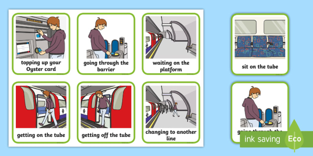 Getting the Tube Visual Support Picture Cards (teacher made)