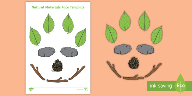Natural Materials Face Template