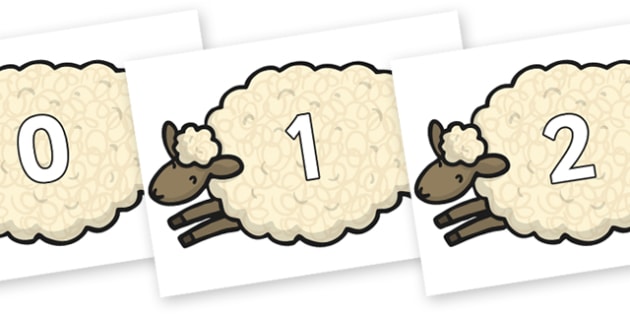 FREE! - Numbers 0-100 on Sheep (teacher made)