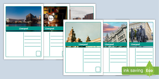 FREE! - Liverpool Themed Postcards (teacher made)
