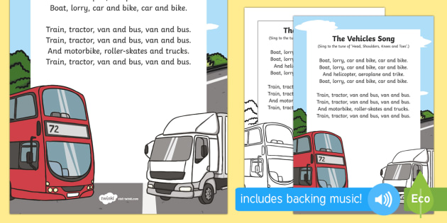 The Vehicles Song for Children | Easy to Follow | Twinkl