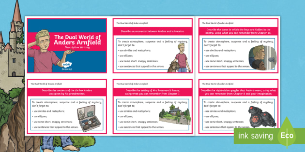 KS2 Fantasy Story Descriptive Writing Challenge Cards
