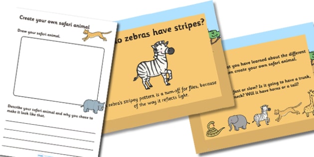 Create you own Safari Animal Pack (teacher made)