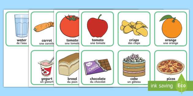 Cartes à trier : Les aliments sains et les aliments malsains - La santé