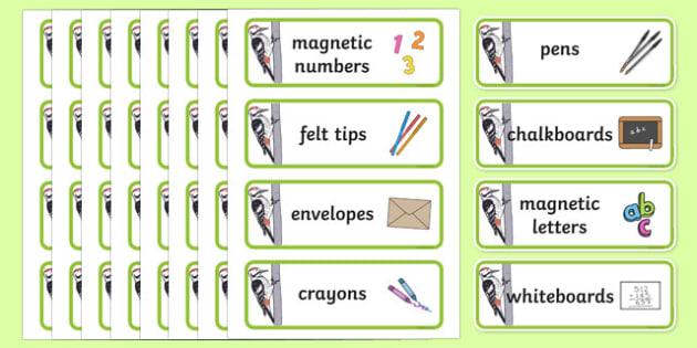 👉 Woodpecker Themed Writing Area Word Cards