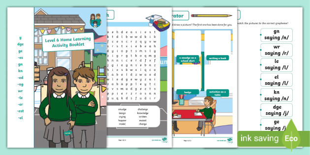 Back to School Phonics Level 6 Revision Booklet 1
