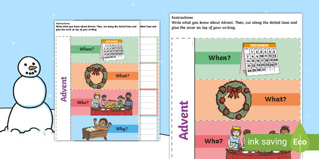 All About Advent Flap Book (teacher made)