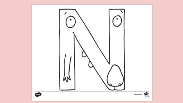 FREE! - N Colouring | Colouring Sheets (teacher made)