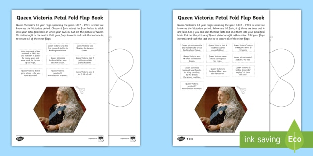 The Victorians Queen Victoria Petal Fold Flap Book