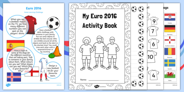EYFS Euro 2016 Nursery FS1 Home Learning Activity Pack