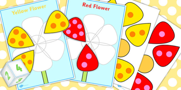 Flower Dice Game (teacher made)