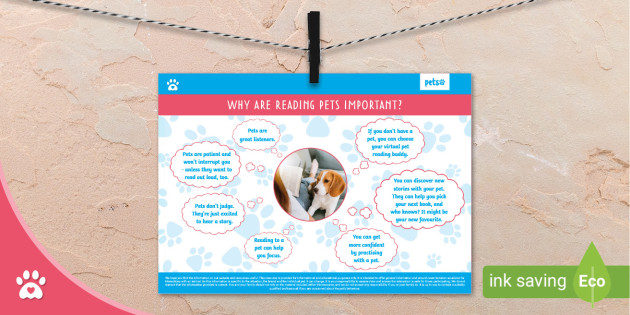 Why Are Reading Pets Important? - Reading Pets Fact Sheet