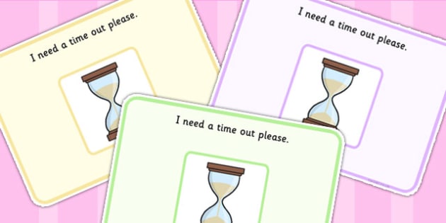 I Need A Time Out Support Cards - SEN, learning support, cards