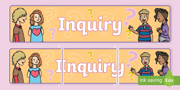 👉 Inquiry Display Banner (teacher made)