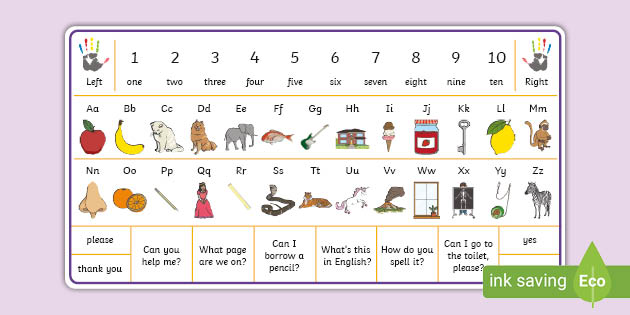 FREE! - Alphabet and Numbers Support (teacher made)