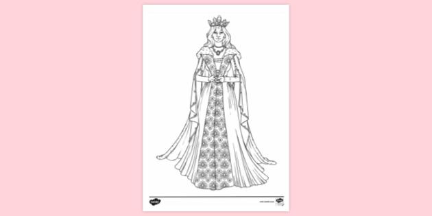 Queen Colouring | Colouring Sheets