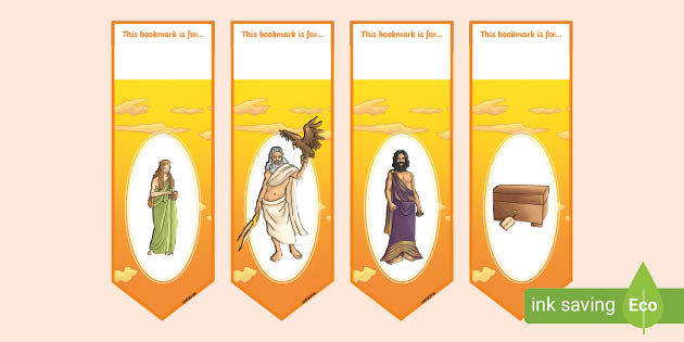Pandoras Box Ancient Greek Myth Editable Bookmarks - greece
