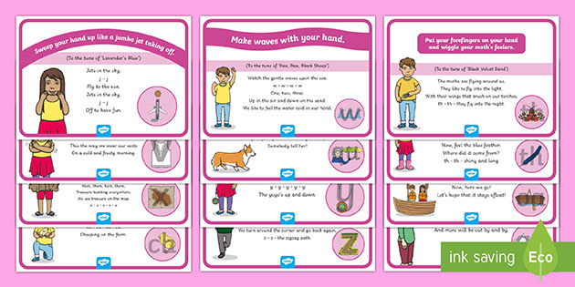 Level 3 Phonics Mnemonic Songs A4 Posters (teacher made)