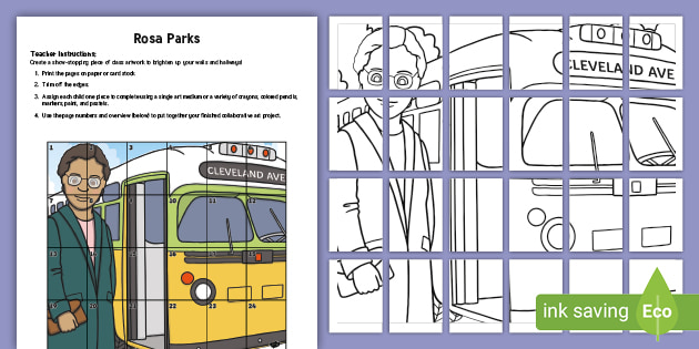 Rosa Parks Collaborative Art Pack
