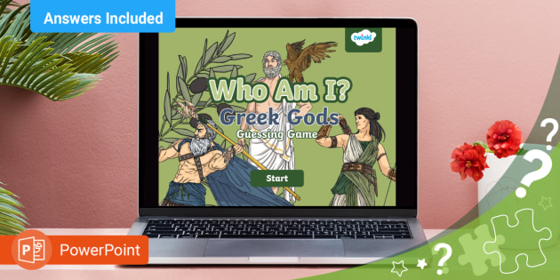 Who Am I? Greek gods Guessing Game PowerPoint - AL - Kids