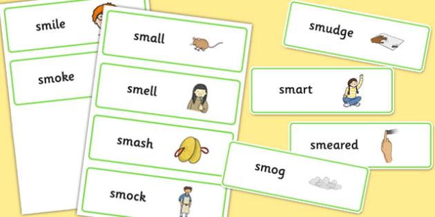 SM Word Cards (teacher made)