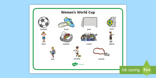 KS1 Women's World Cup Word Mat