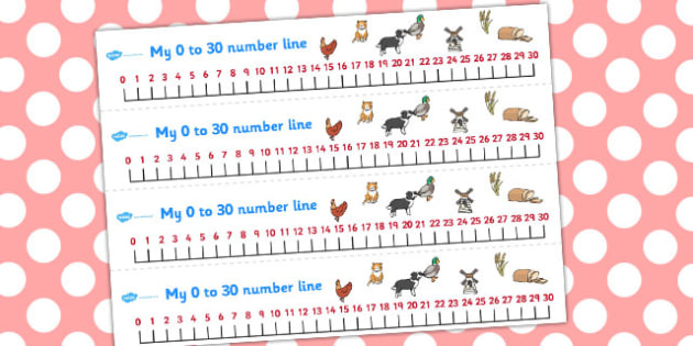 FREE! - The Little Red Hen Number Lines 0-30 (teacher made)