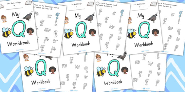 FREE! - My Workbook Q Uppercase (teacher made)