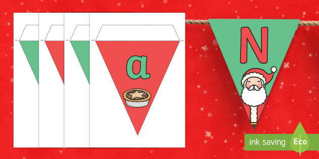 Merry Christmas Display Bunting