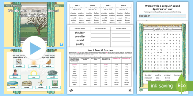 Year 6 Term 3A Week 4 Spelling Pack (teacher made)