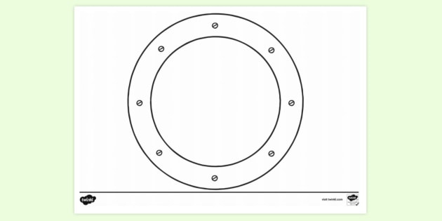FREE! - Ship Porthole Colouring Sheet | Colouring Sheets