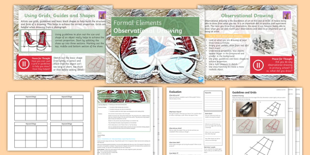 Formal Elements - Line - Observational Drawing Lesson Pack
