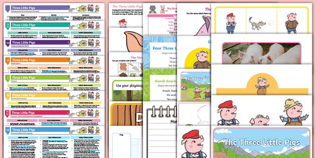 3 Little Pigs Planning & Continuous Provision Ideas(Age 2-4)