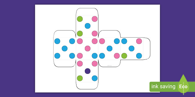 👉 Composition of Number 5 Dice Net (teacher made)