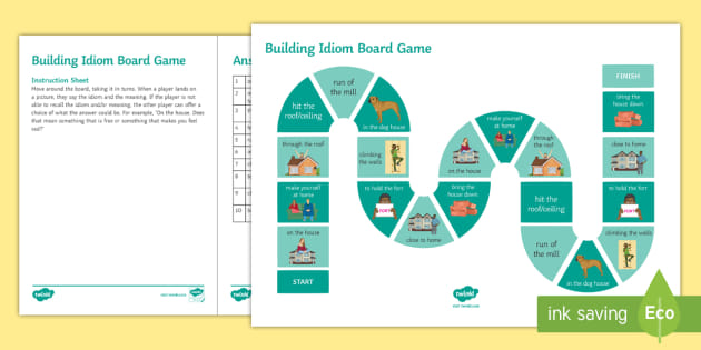 Building Idiom Board Game (teacher made)
