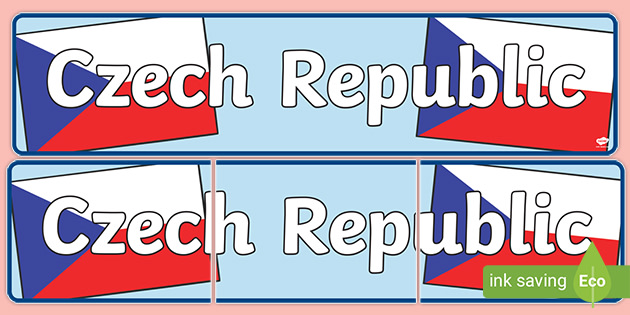 FREE! - Czech Republic Display Banner (teacher made)