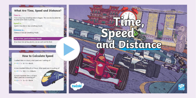 Time, Distance and Speed Using Kilometres PowerPoint
