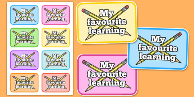 👉 My Favorite Learning Labels