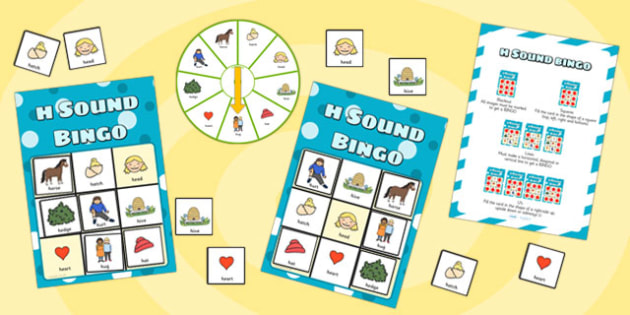 h Sound Bingo Game with Spinner
