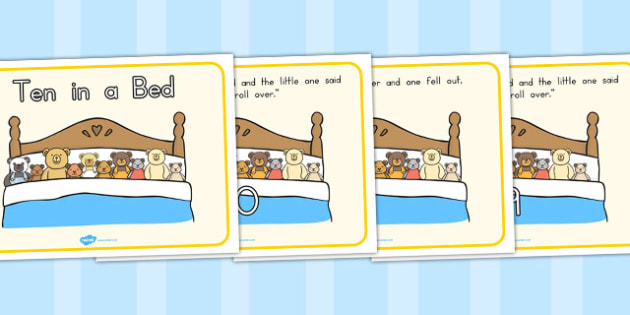 Ten in a Bed Story (teacher made)