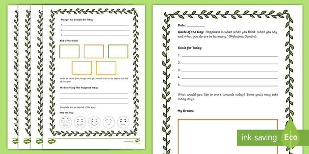 The Weekly Wellbeing Journal Pack 3 (7-11) (teacher made)