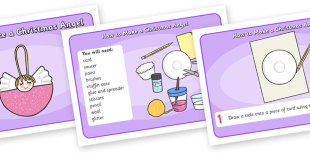 Make a Christmas Angel Worksheet - christmas, angel, design, art