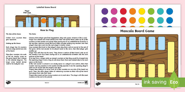 Mancala Board Game (Teacher-Made)