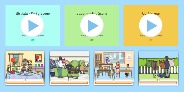 Oral Language: Blanks Level 3 Questions Resource Pack