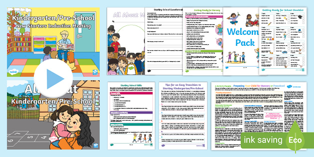 New Kindergarten/Pre-School Starters Preparation Resource Pack