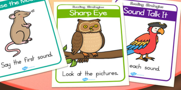 Guided Reading Strategy Display Posters (teacher made)