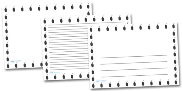 FREE! - Computer Mouse Landscape Page Borders- Landscape Page Borders